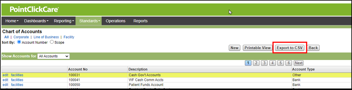 Percentage Collected Report (PCC) (IN TESTING)